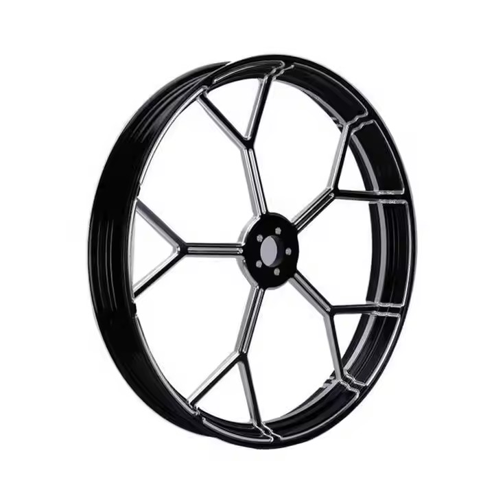 17 Inch Motorcycle Alloy Rims Customized Forged Aluminum Black Rear ...